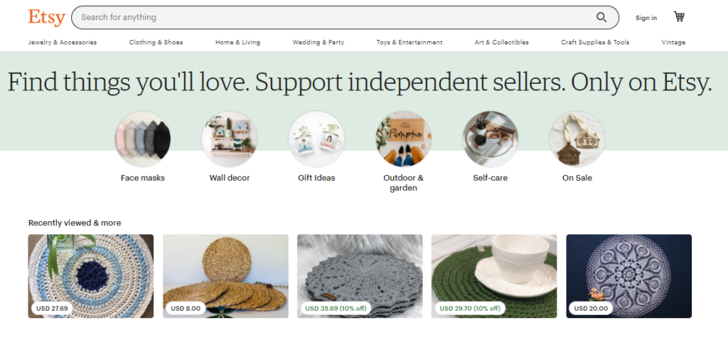 Etsy Vs Squarespace The Digital Merchant